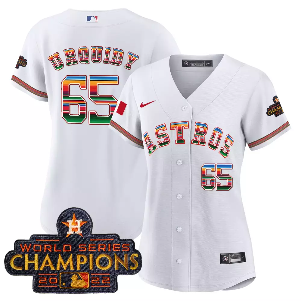 Urquidy 65 Houston Astros White Women’s Stitched Vapor Jersey | 2022 ...